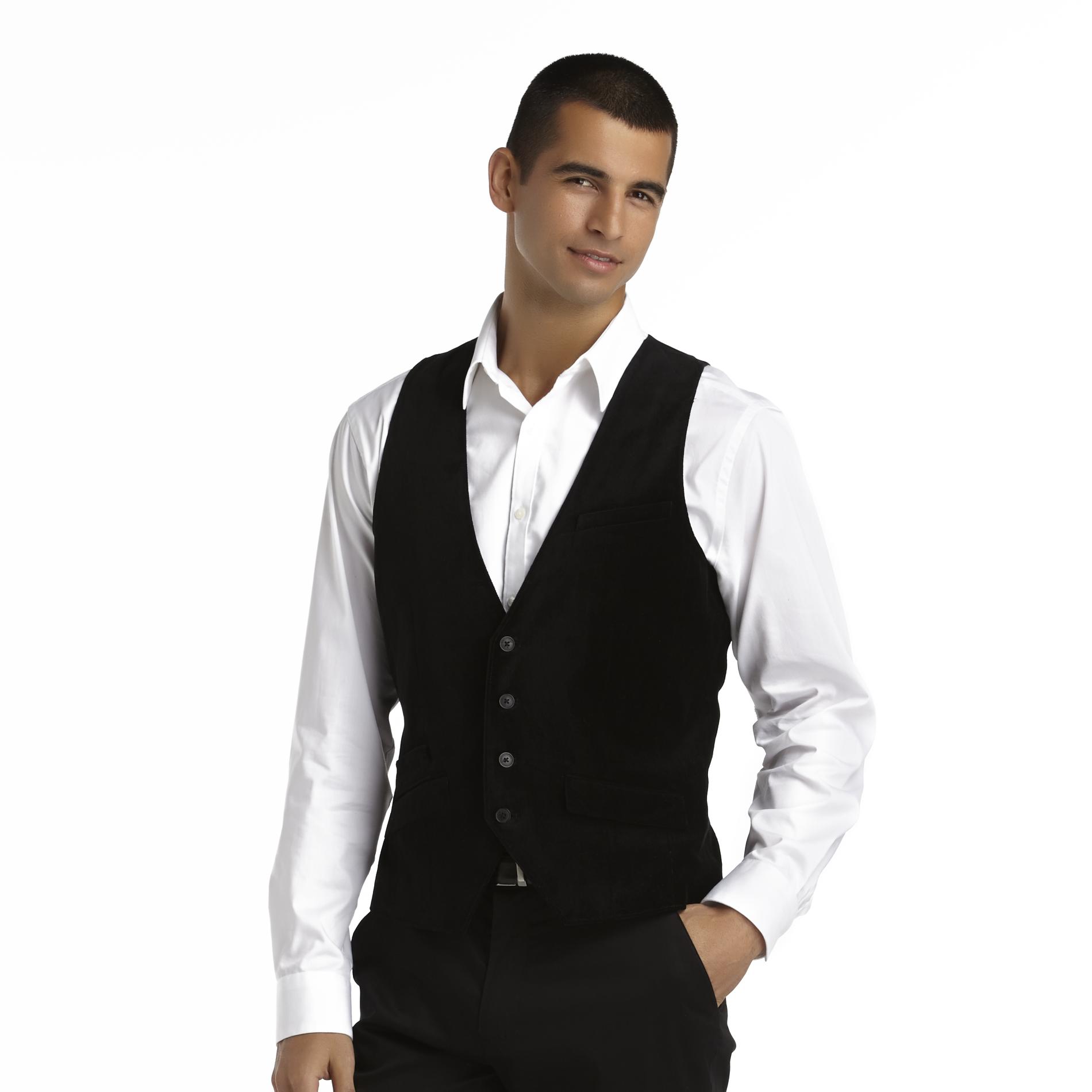 Structure Men's Velvet Look Vest