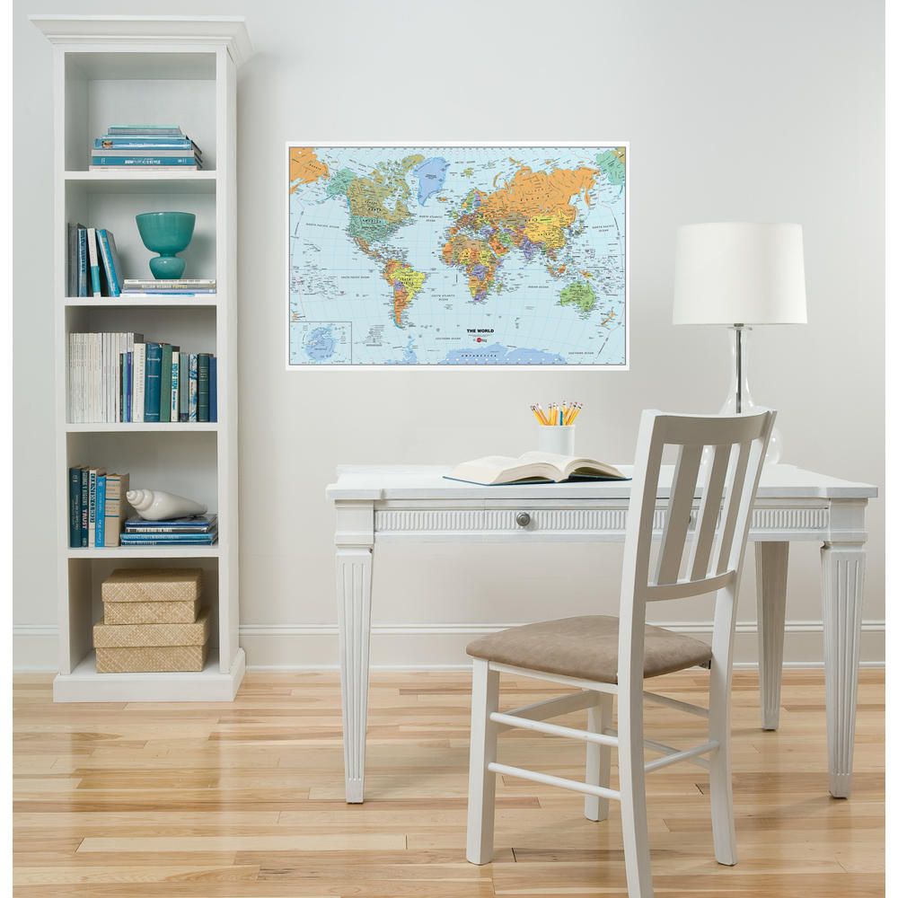 Dry Erase World Map