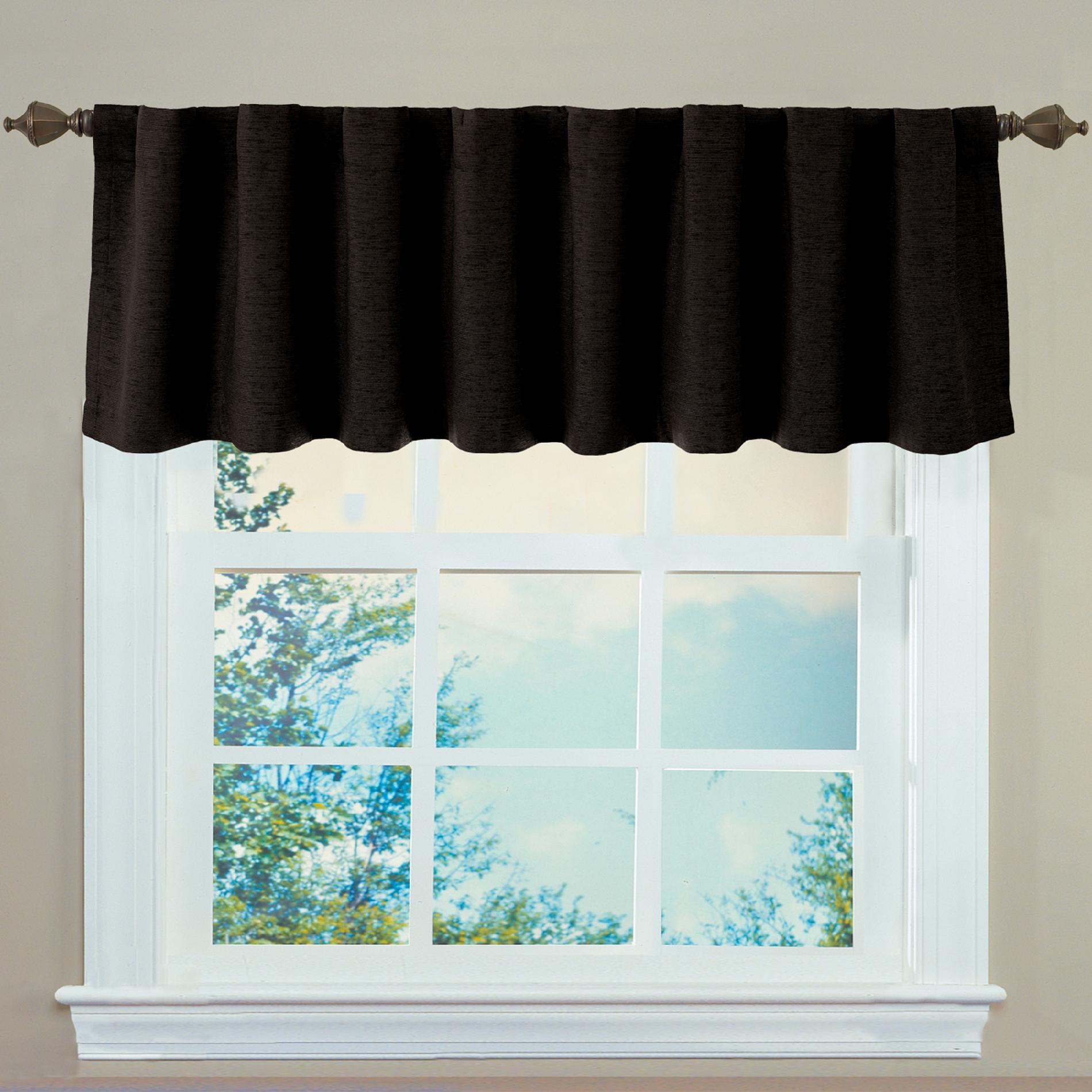 Sound Asleep Room Darkening Back Tab Valance