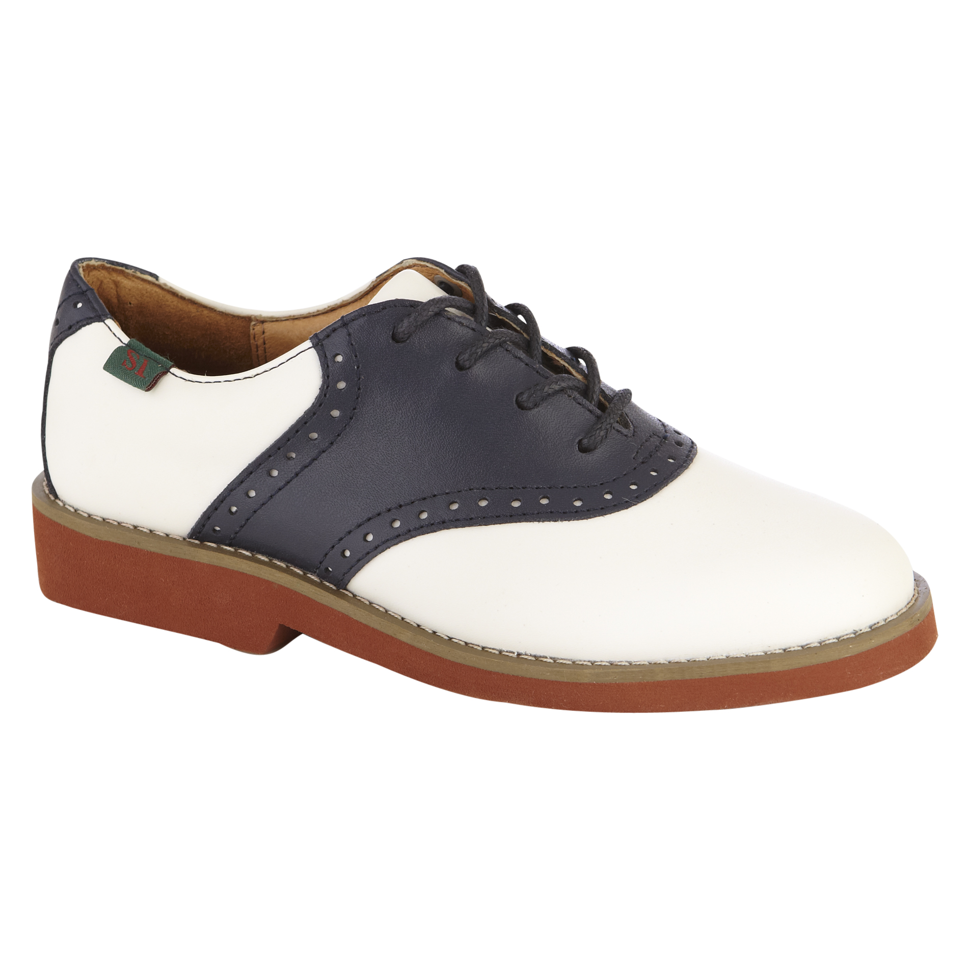 School Issue® Girls Saddle Shoe Upper Class - Navy/White
