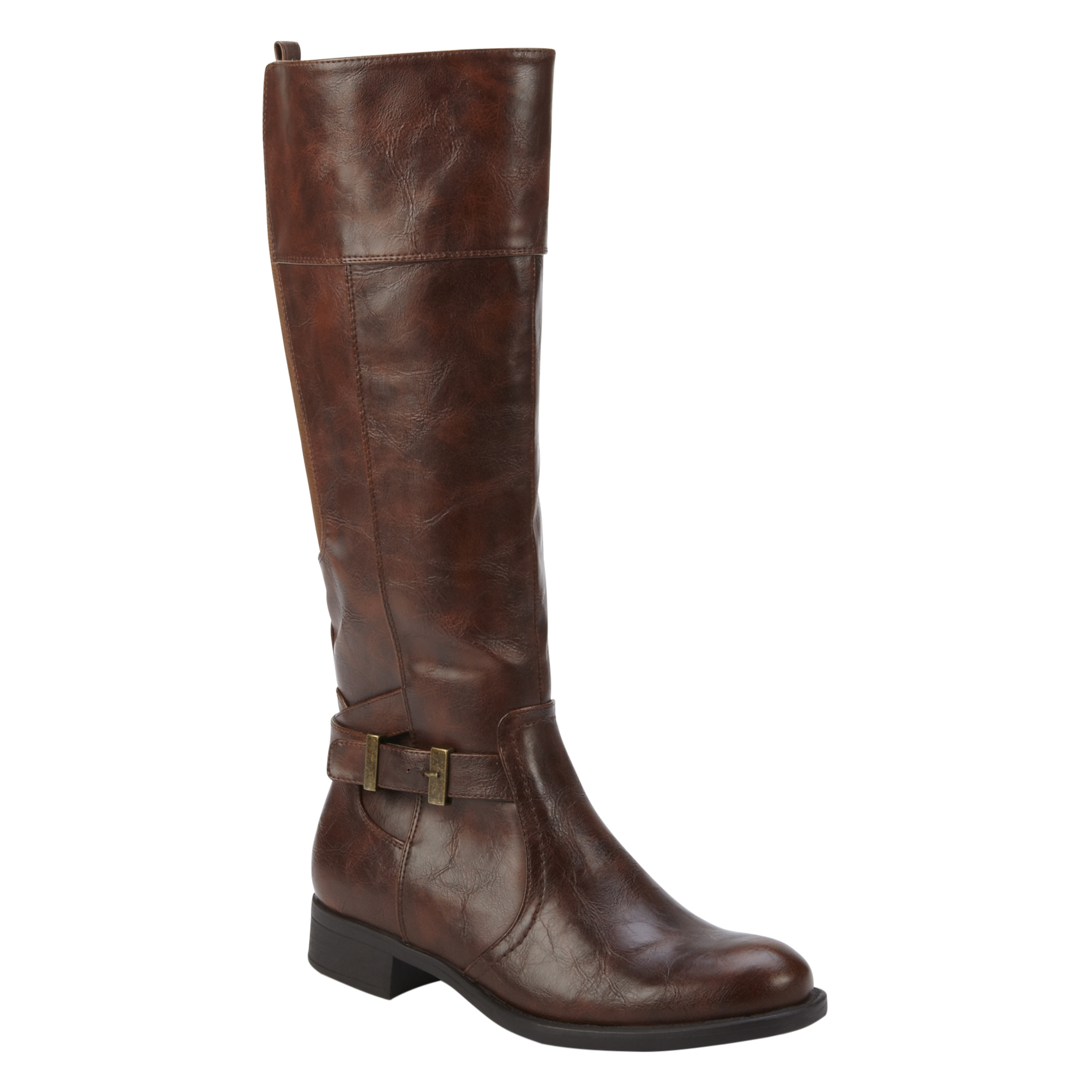 Lands' End Women's Savannah Knee-High Brown Riding Boot