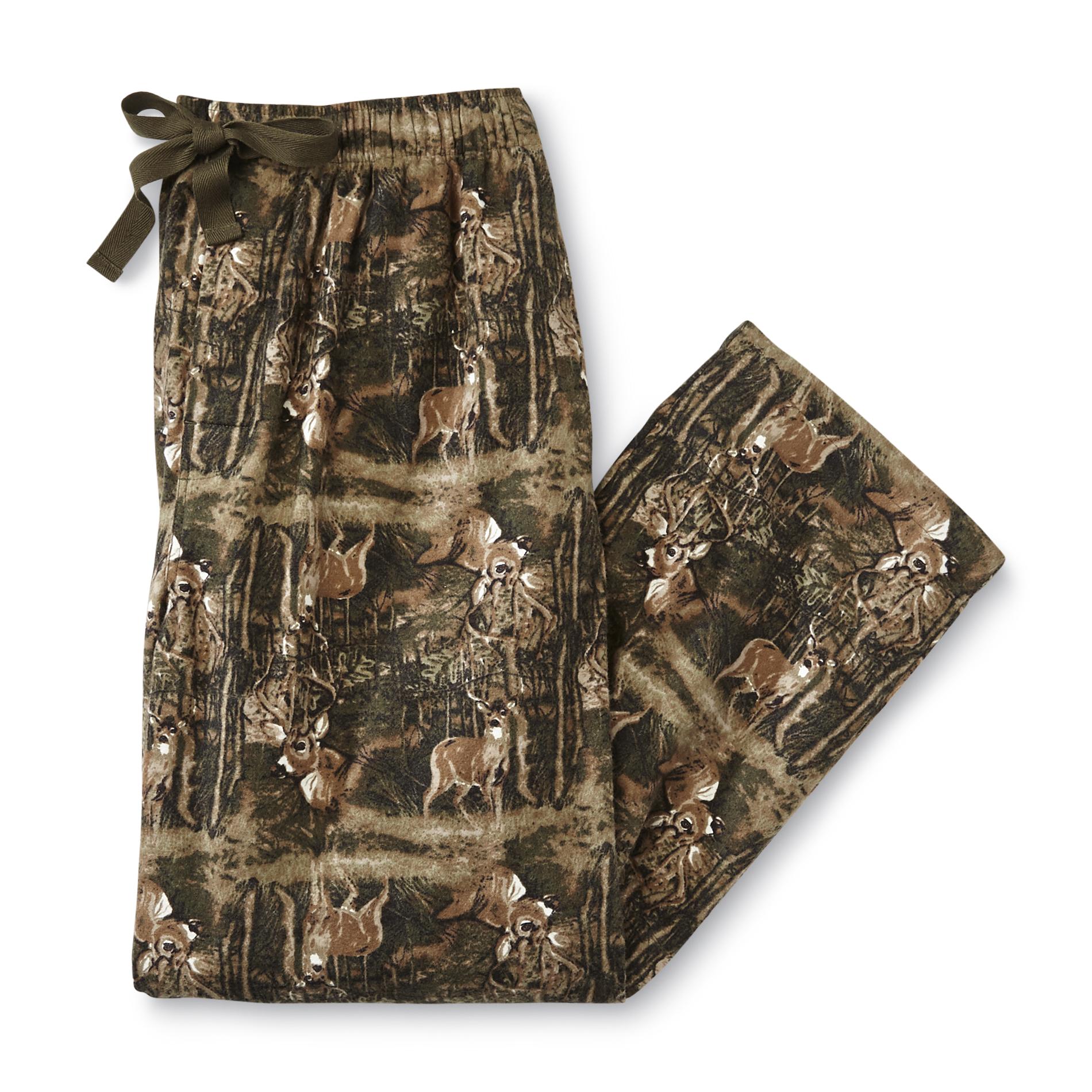 Covington Men's Flannel Pajama Pants - Deer Camo