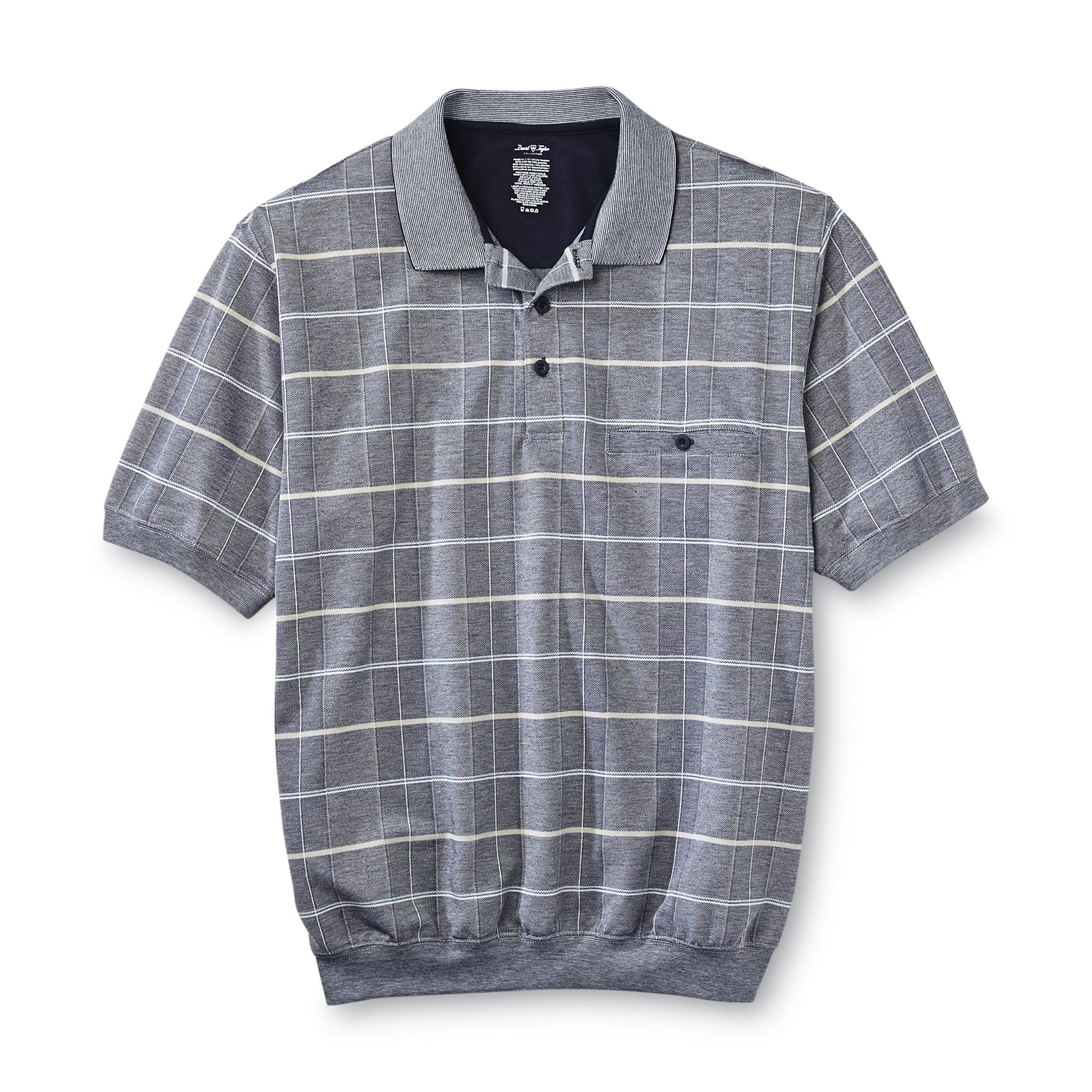David Taylor Collection Men's Polo Shirt - Plaid