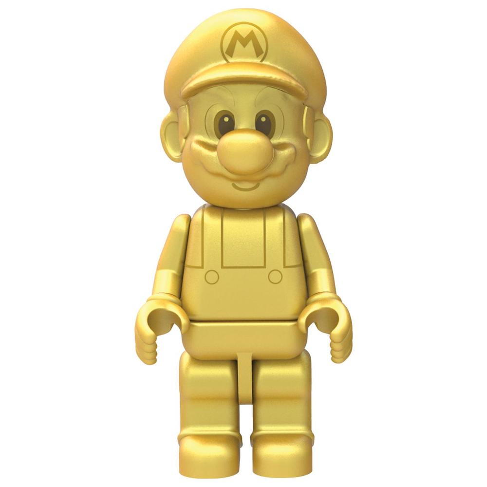 Super Mario Figure 3-Pack - Golden Mario, Fire Luigi, and Mystery Figure