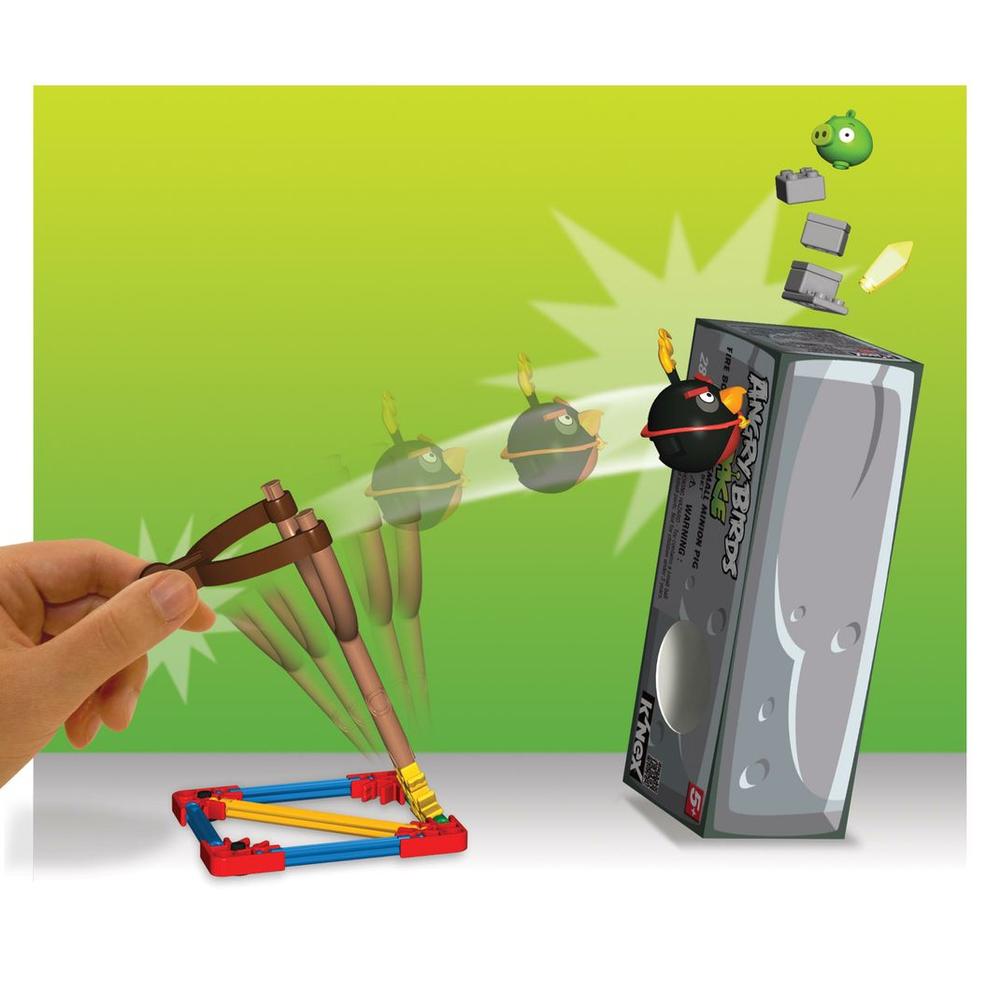 Angry Birds Fire Bomb Bird Vs. Small Minion Pig