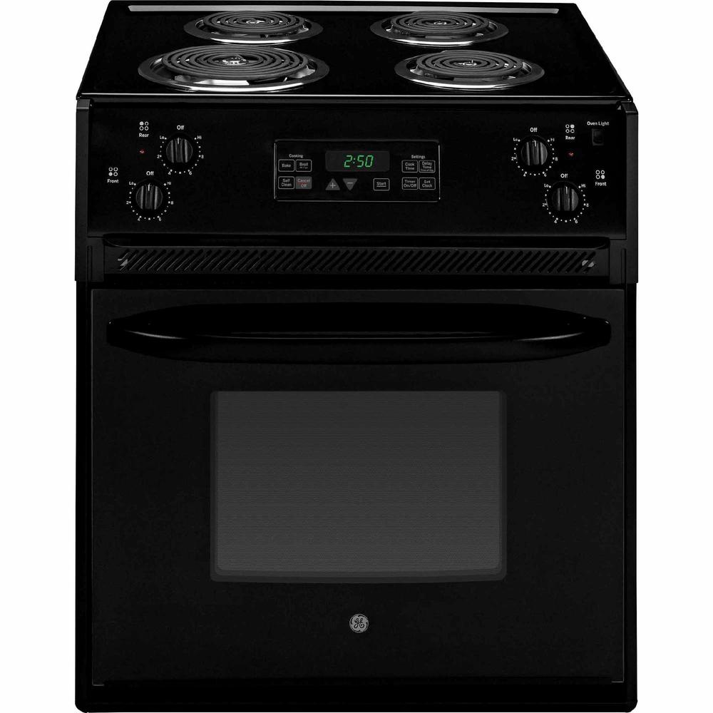 GE Appliances JM250DFBB 27" Drop-In Electric Range - Black