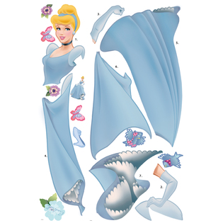 RoomMates Disney Princess - Cinderella Peel & Stick Giant Wall Decal ...