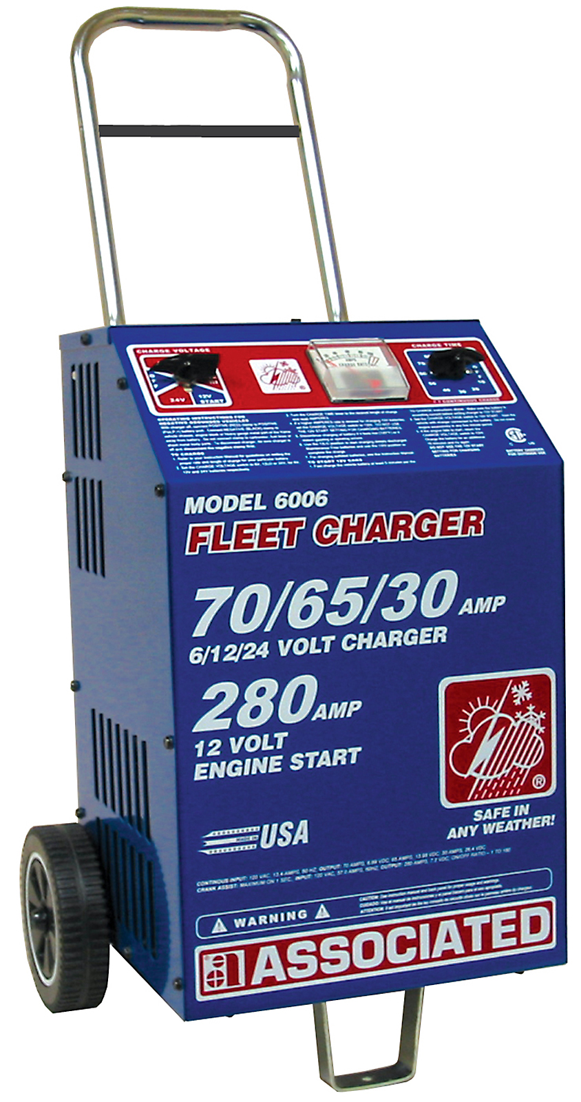 Heavy Duty 6/12/24V Battery Charger - 6006