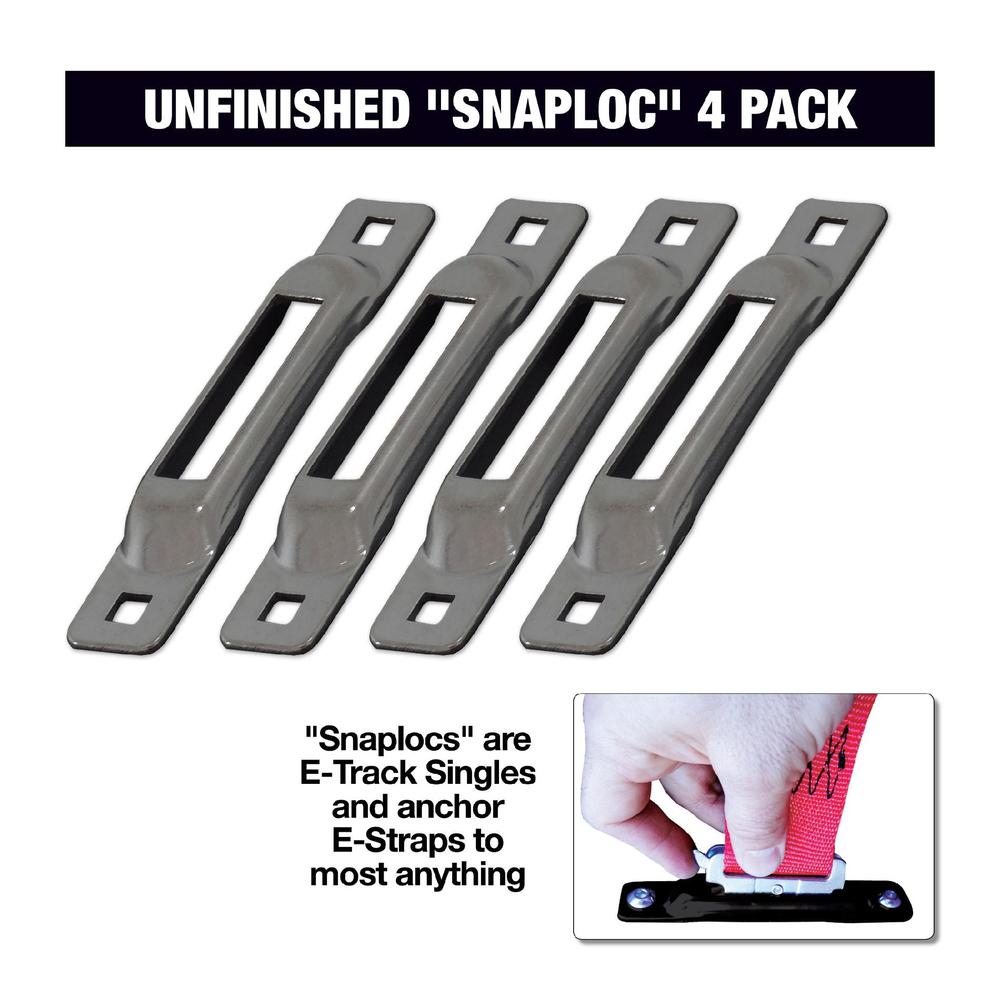 Snap-Loc SNAPLOCS UNFINISHED 4 PACK E-Track Single strap anchors