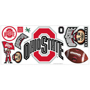 RoomMates Ohio State Peel & Stick Giant Wall Decal w/Hooks - Fitness ...