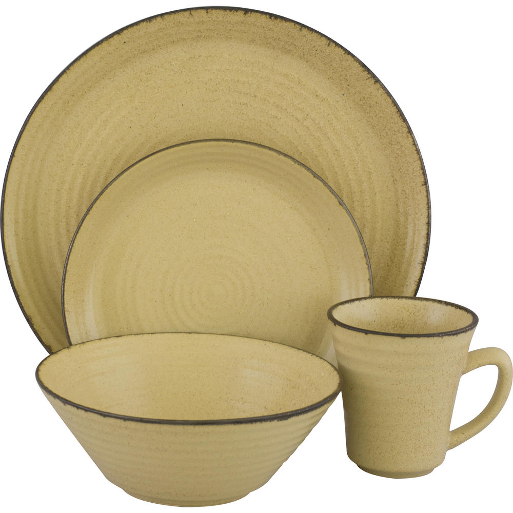 SANGO Comet Cream 16 piece Dinnerware Set