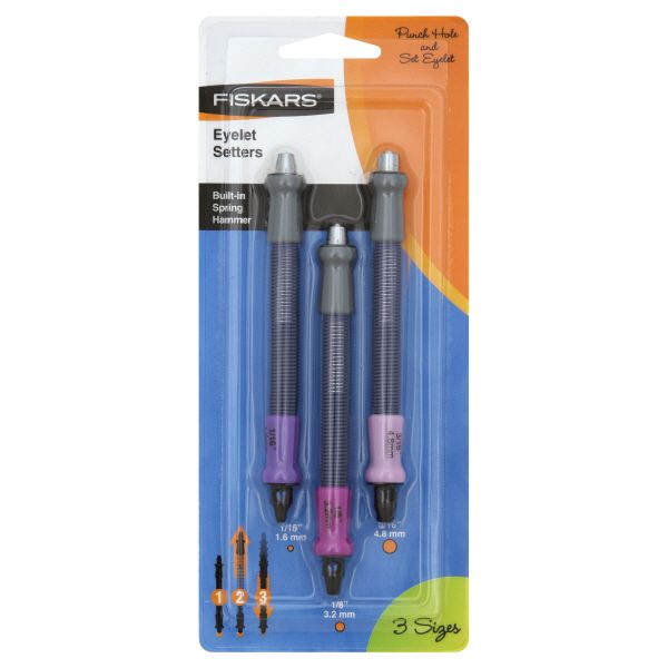 Fiskars Eyelet Setters, 3 setters