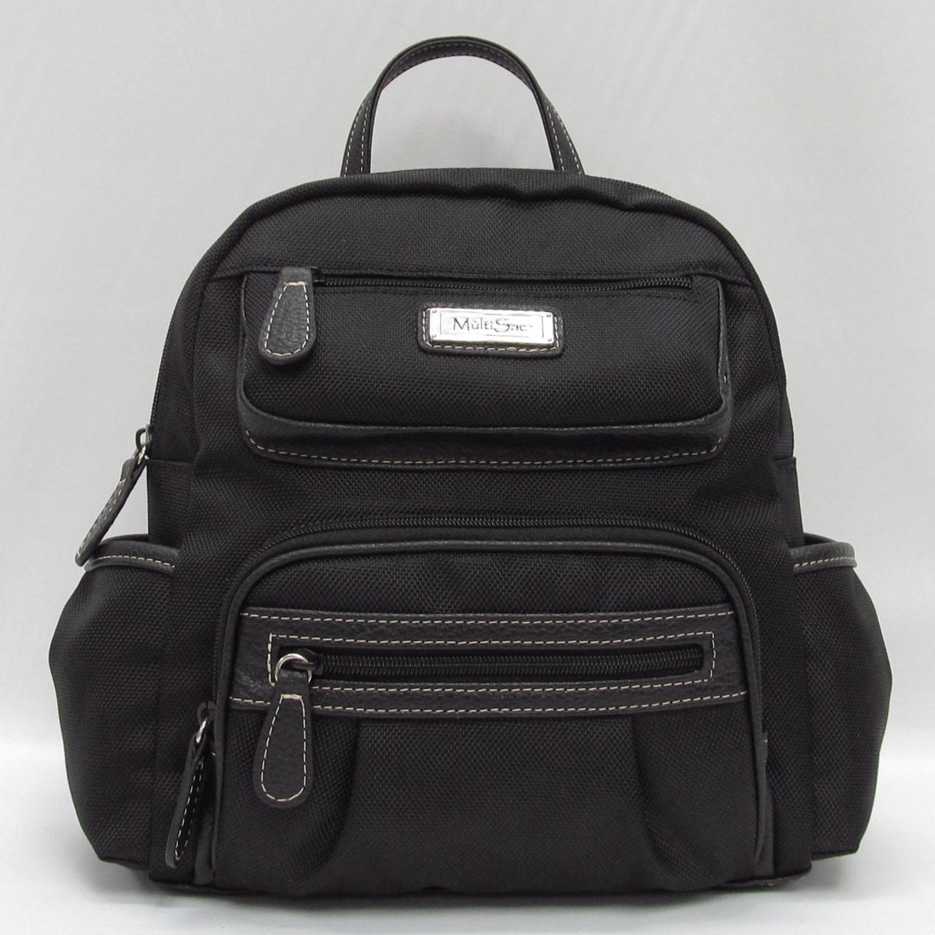 MultiSac Women's Woven Nylon Multiface Backpack Purse