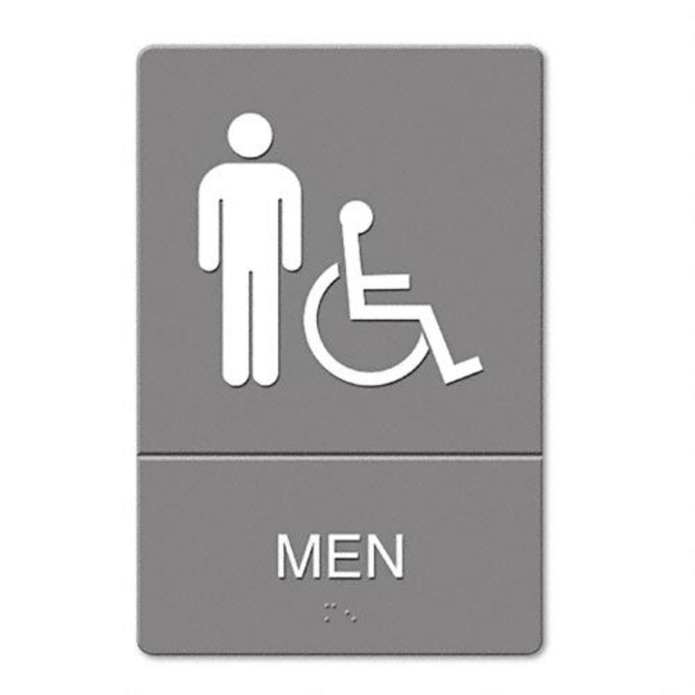 Quartet USS4815 ADA Restroom Sign, Men, Accessible Symbol