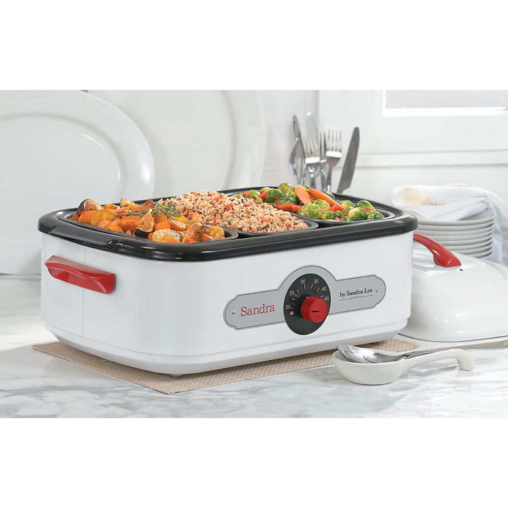 Sandra by Sandra Lee 4818-1489L 18 Qt Electric Roaster and 5 Piece ...
