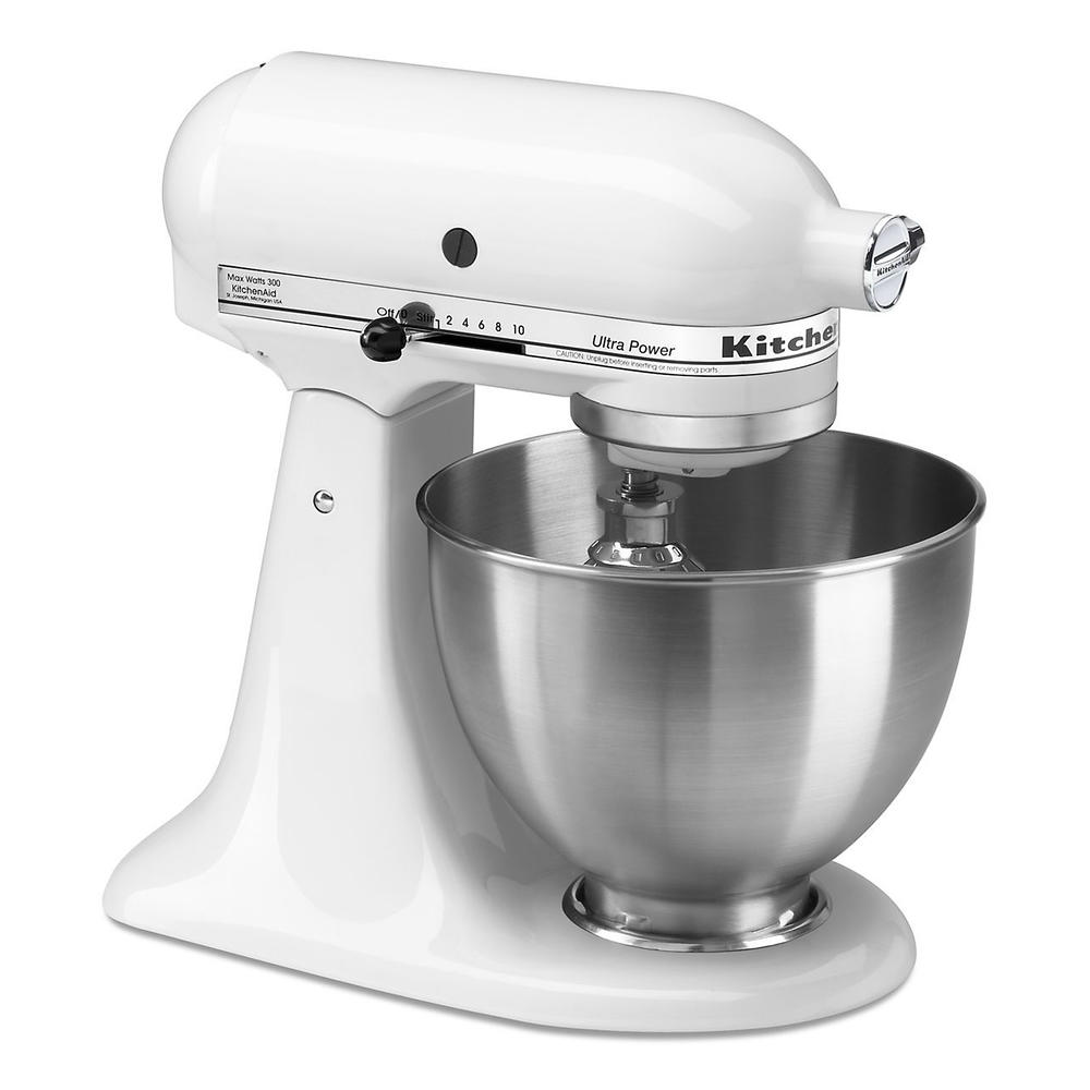 KitchenAid KSM95WH White 4.5-Quart Ultra Power Stand Mixer