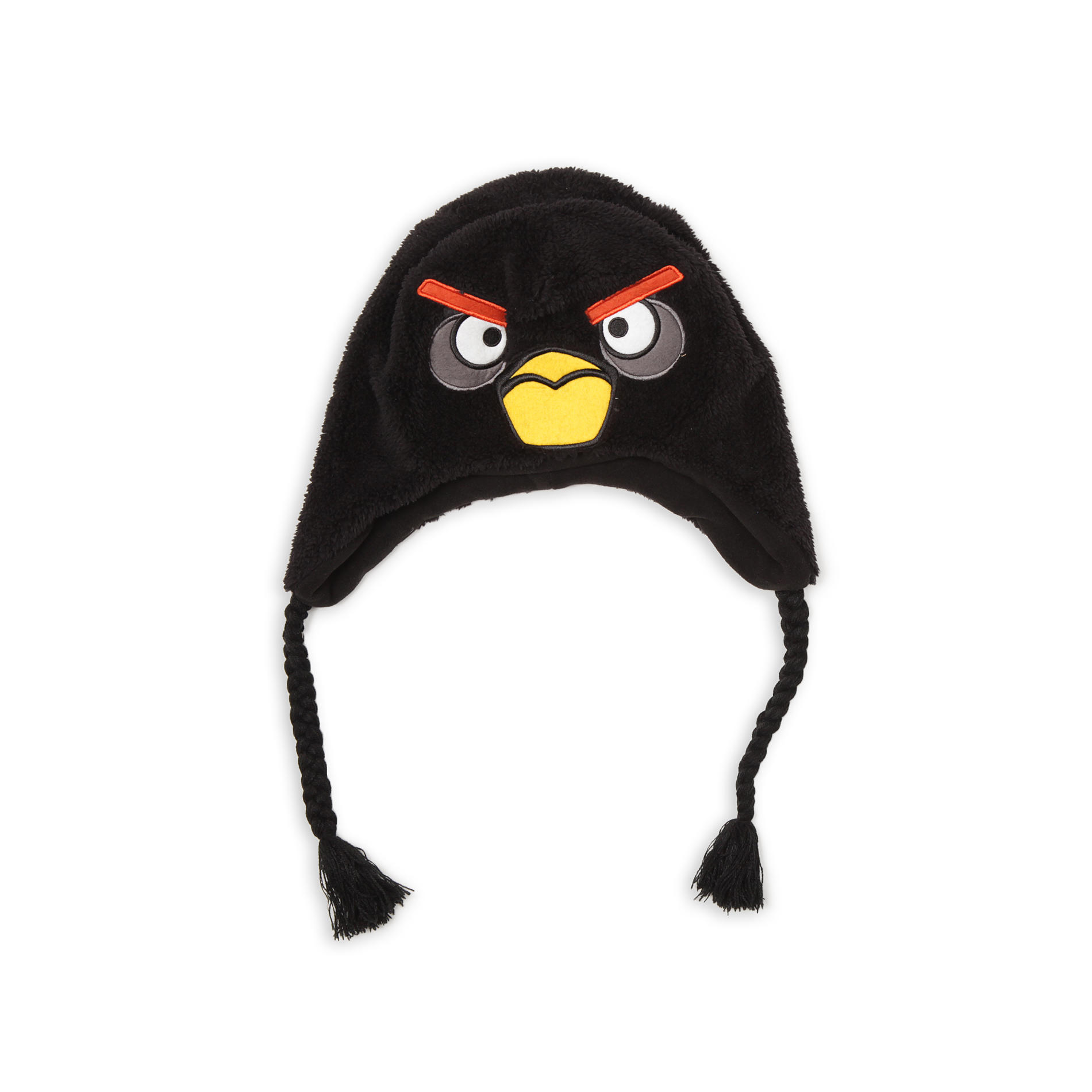 Angry Birds Men's Fleece Beanie Hat - Bomb Black Bird