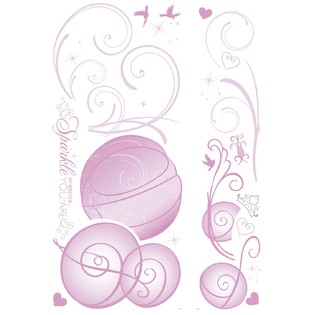 RoomMates Disney Princess - Scroll Carriage Peel & Stick Giant Wall ...