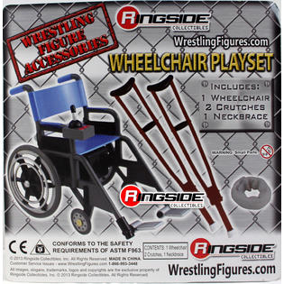 WWE Wheelchair Playset (Blue) - Ringside Exclusive Toy Wrestling Action ...