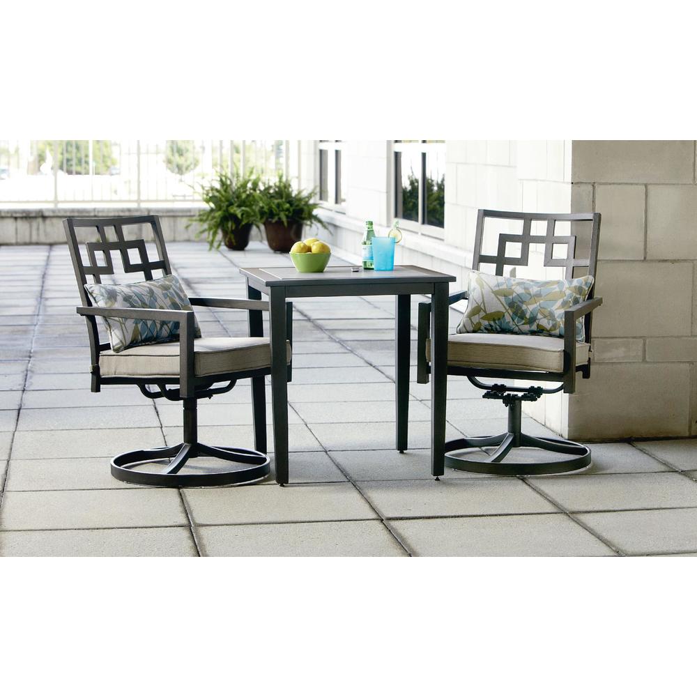 Ty Pennington Style 3-Piece Jefferson Cushioned Bistro Set