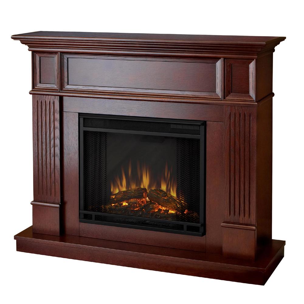 Camden Electric Fireplace in Mahogany 41Hx45Wx12D