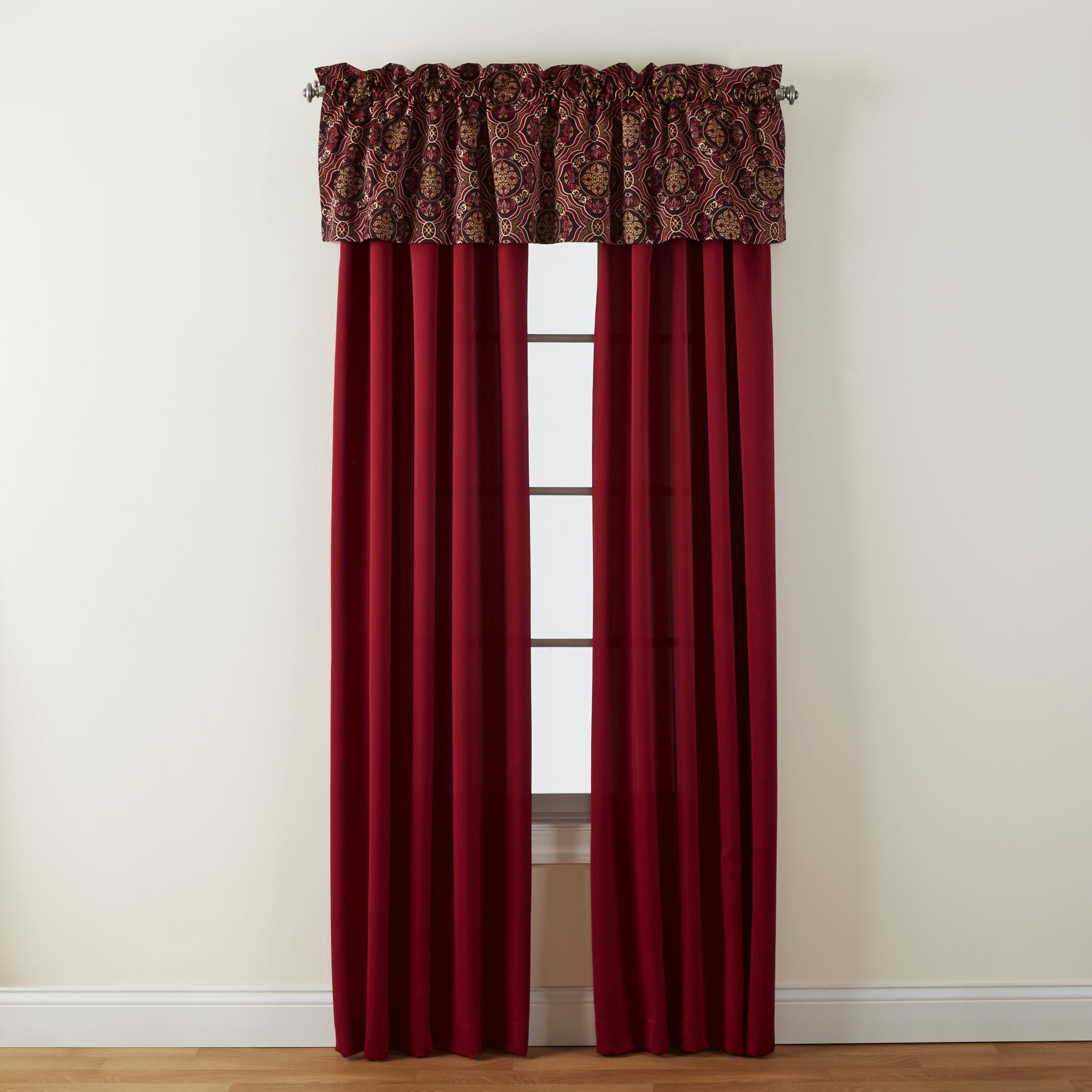 Essential Home Print Window Valance - Red - Home - Home Decor - Window ...