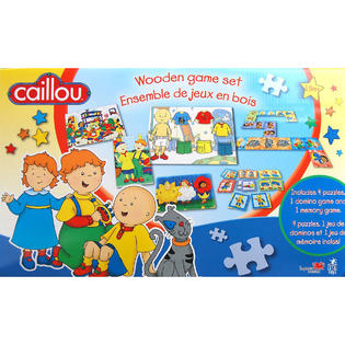 Caillou IDCAI2143 Wood Game Set - Toys & Games - Puzzles - Wood ...