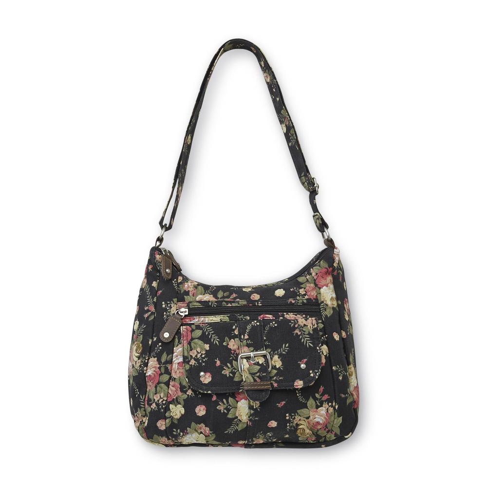 Joe Boxer Women's Large Canvas Purse - Floral