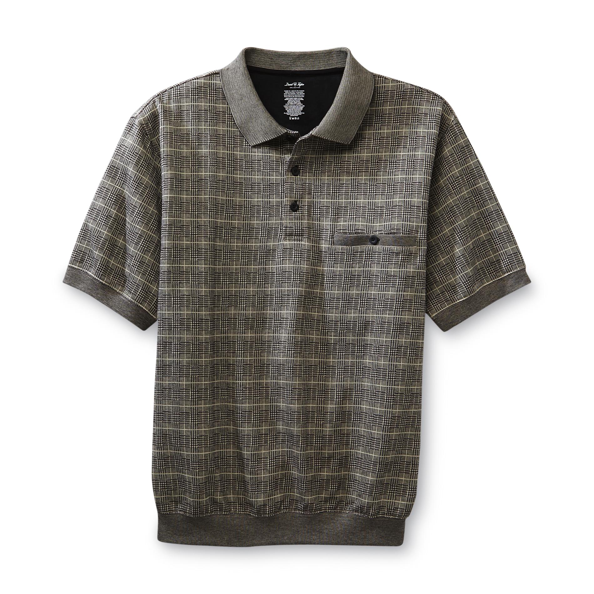 David Taylor Collection Men's Polo Shirt - Houndstooth