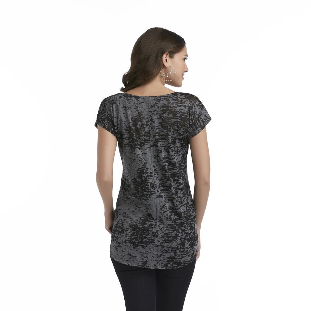 Cocomo Women's High-Low Top - Sequin Cross