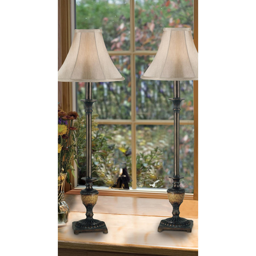 Kenroy Home Emily Buffet Lamp 2-Pack Set