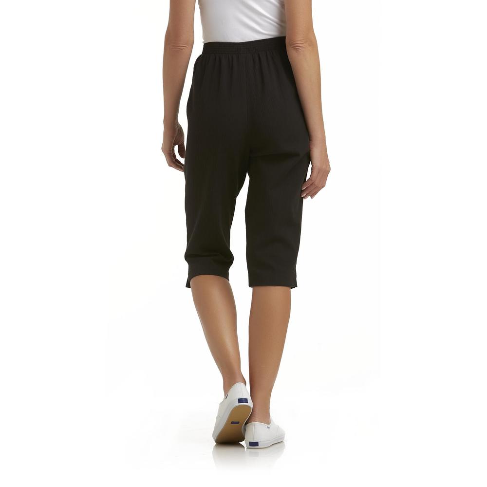 Laura Scott Women's Crinkle-Cotton Capris