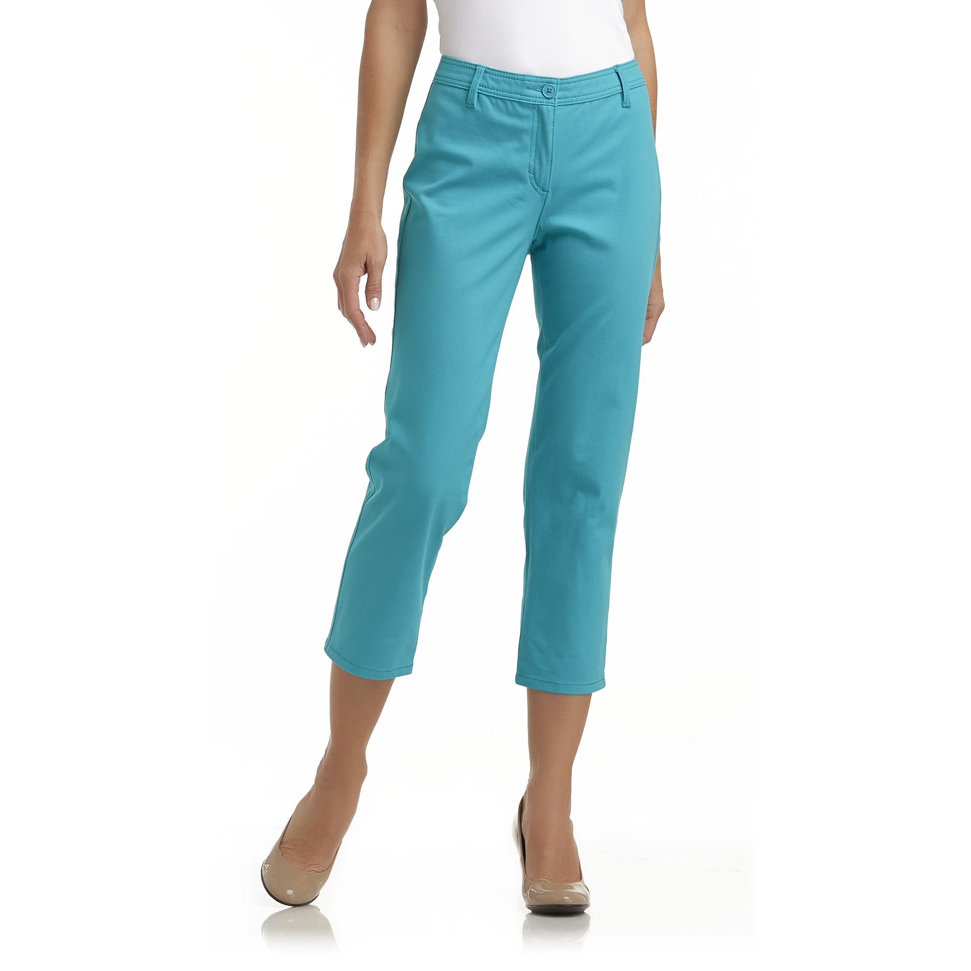 Jaclyn Smith Women's Slimming Capri Pants