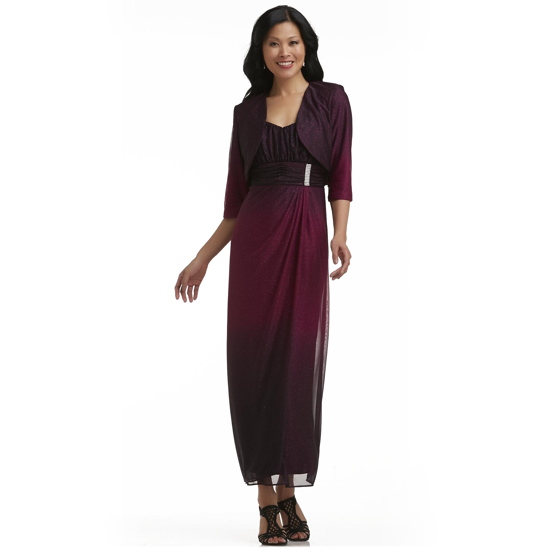 Kathy Roberts Women's Evening Dress & Bolero Jacket