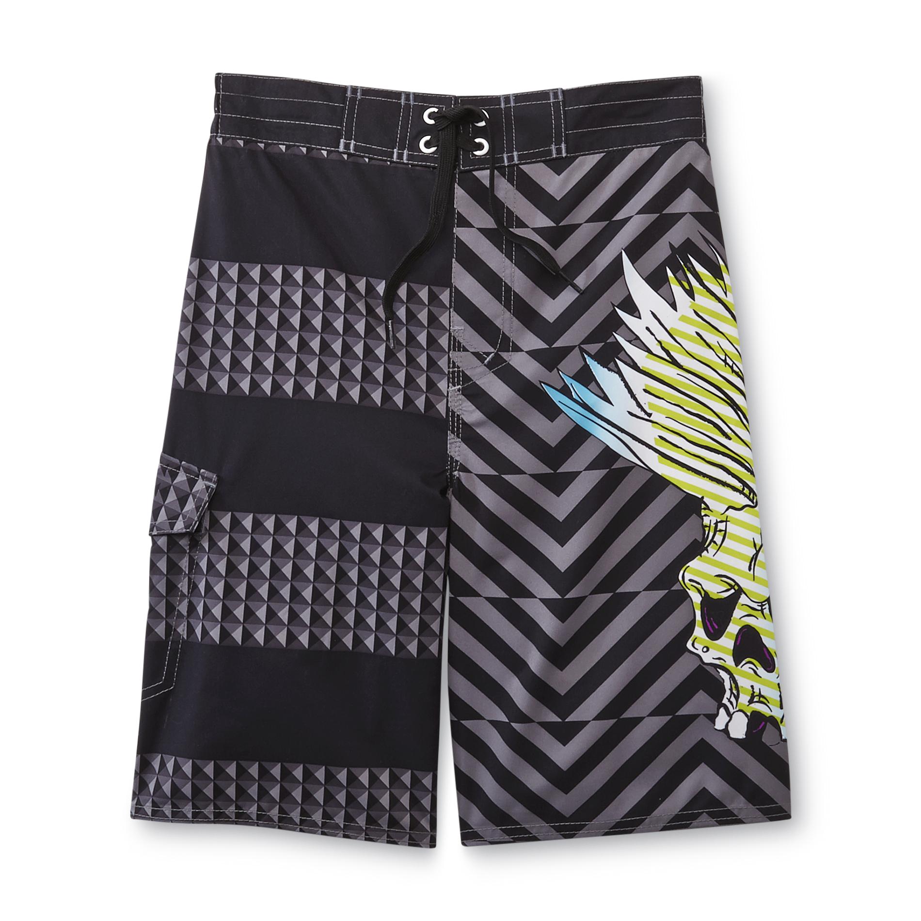 Joe Boxer Boy's Swim Trunks - Skulls