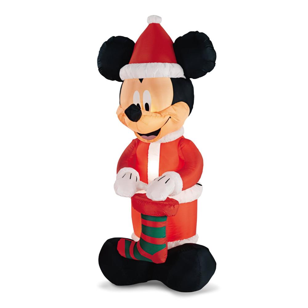 Mickey Mouse Santa Airblown Christmas Decoration