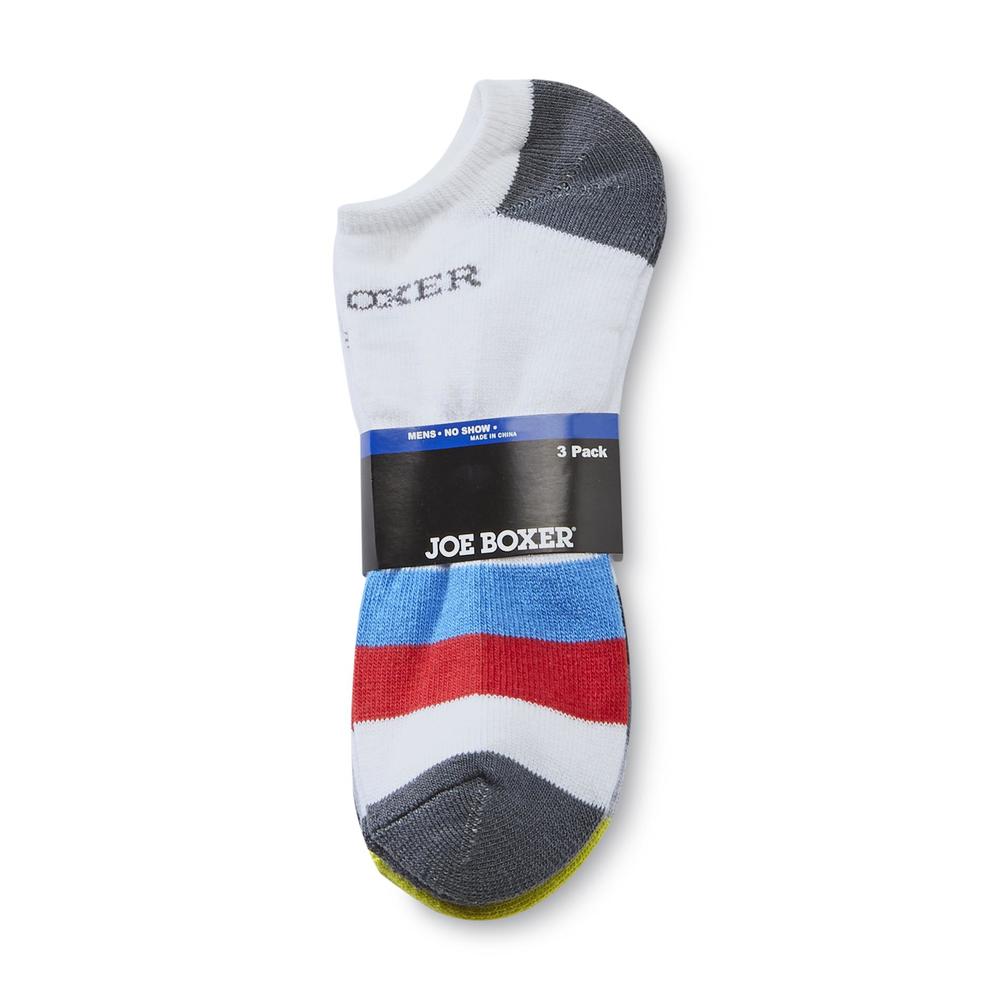 Joe Boxer Men's 3-Pairs Low-Cut Ankle Socks