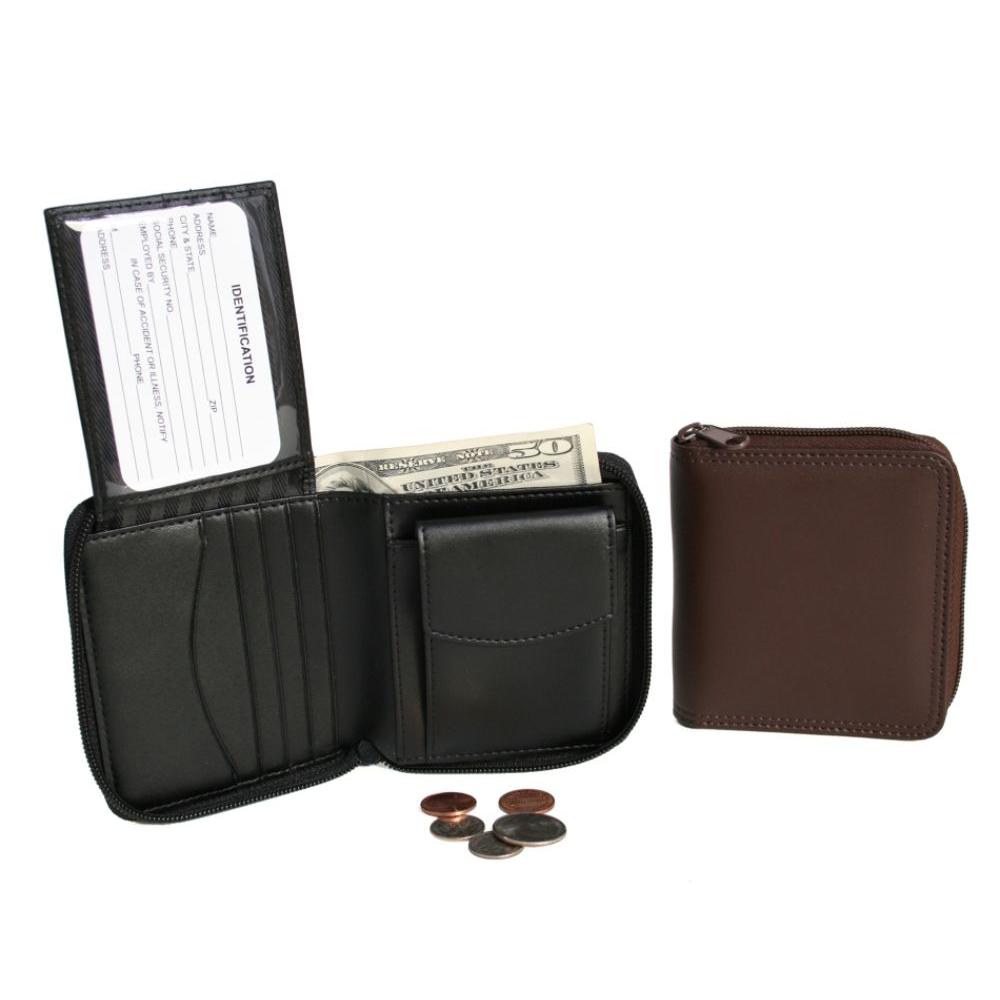 Royce Leather Zip Around Wallet