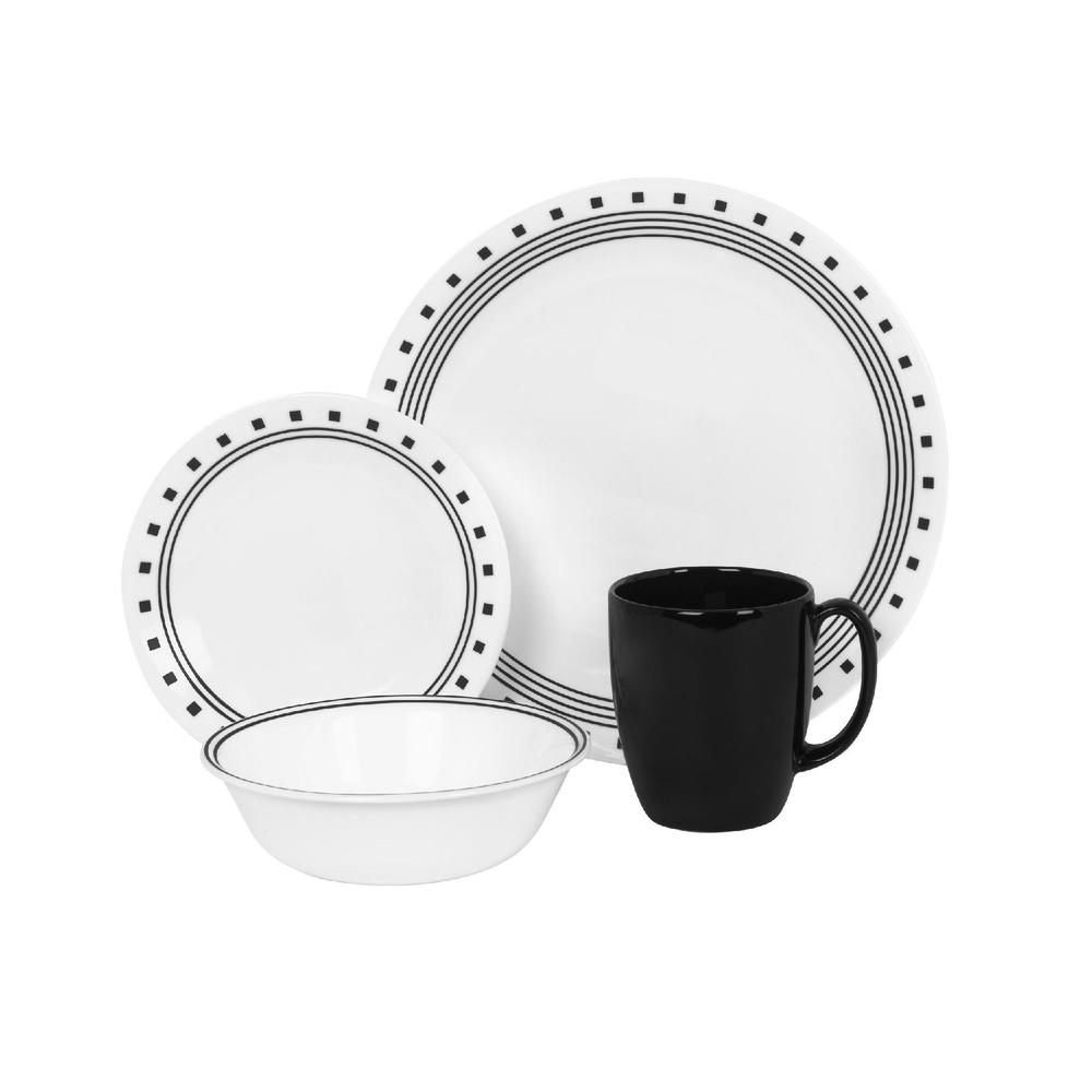 Corelle Livingware 16-Piece Dinnerware Set - City Block