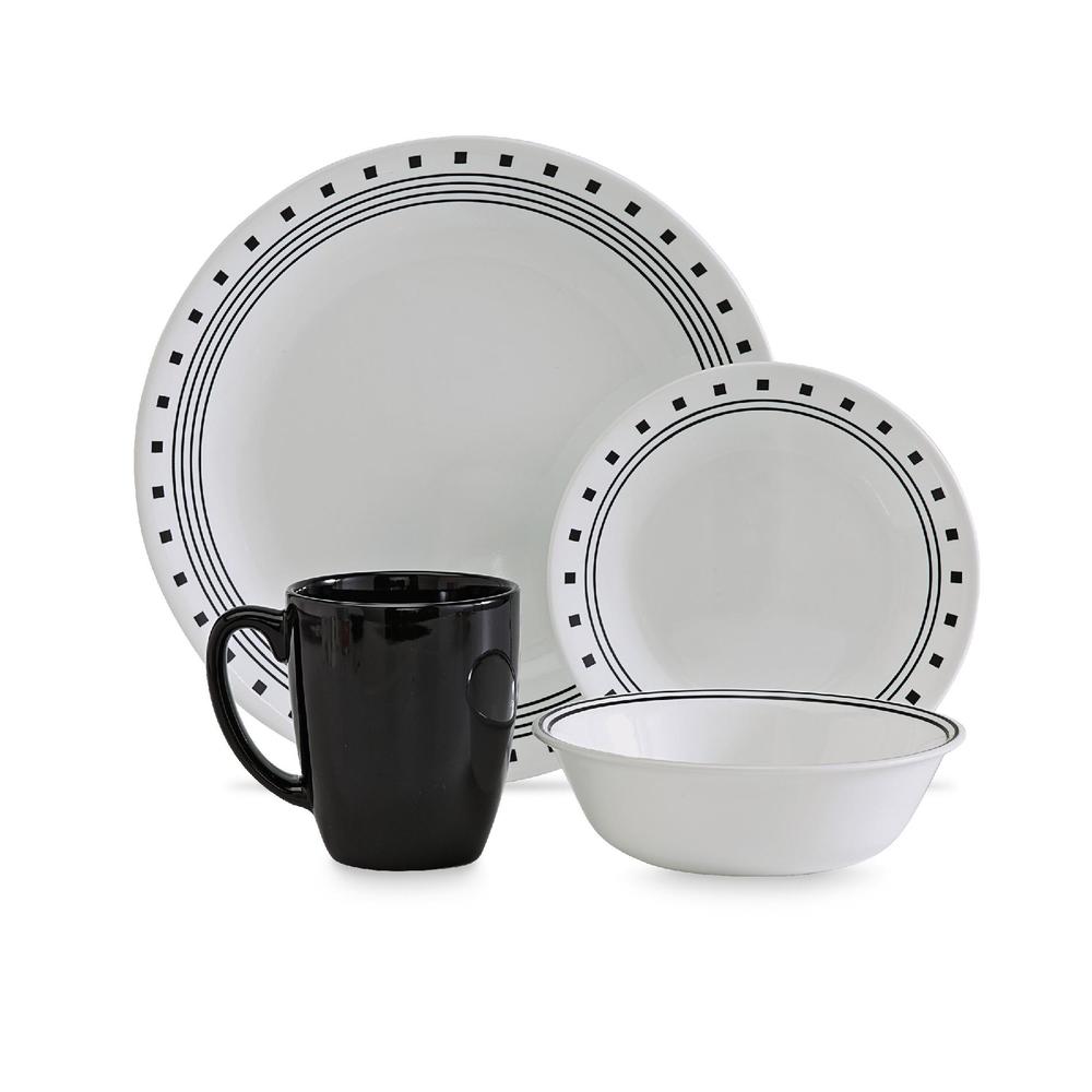 Corelle Livingware 16-Piece Dinnerware Set - City Block