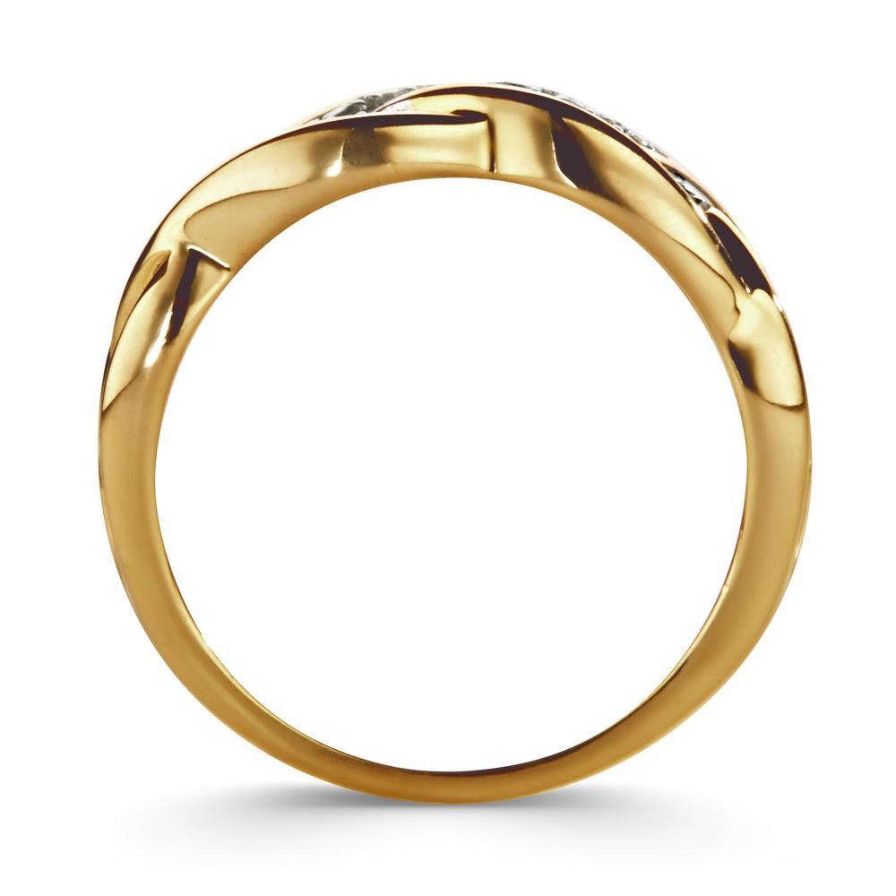 Diamond Gold Finish Accent Ring
