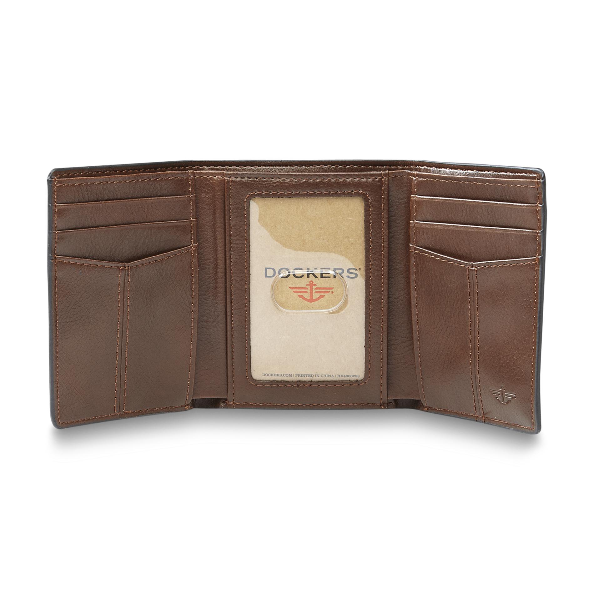 Dockers Men's Leather Trifold Wallet