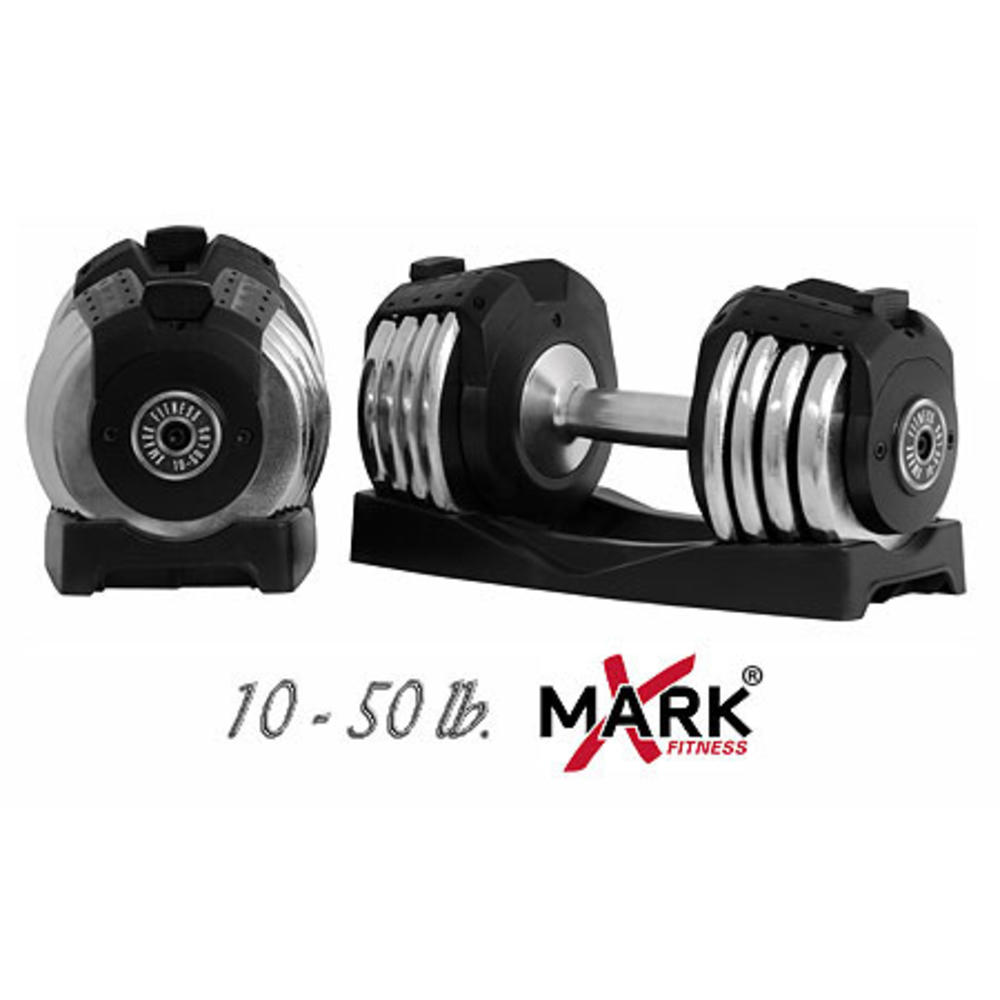 Pair of 50 lb. Adjustable Dumbbells XM-3307-2