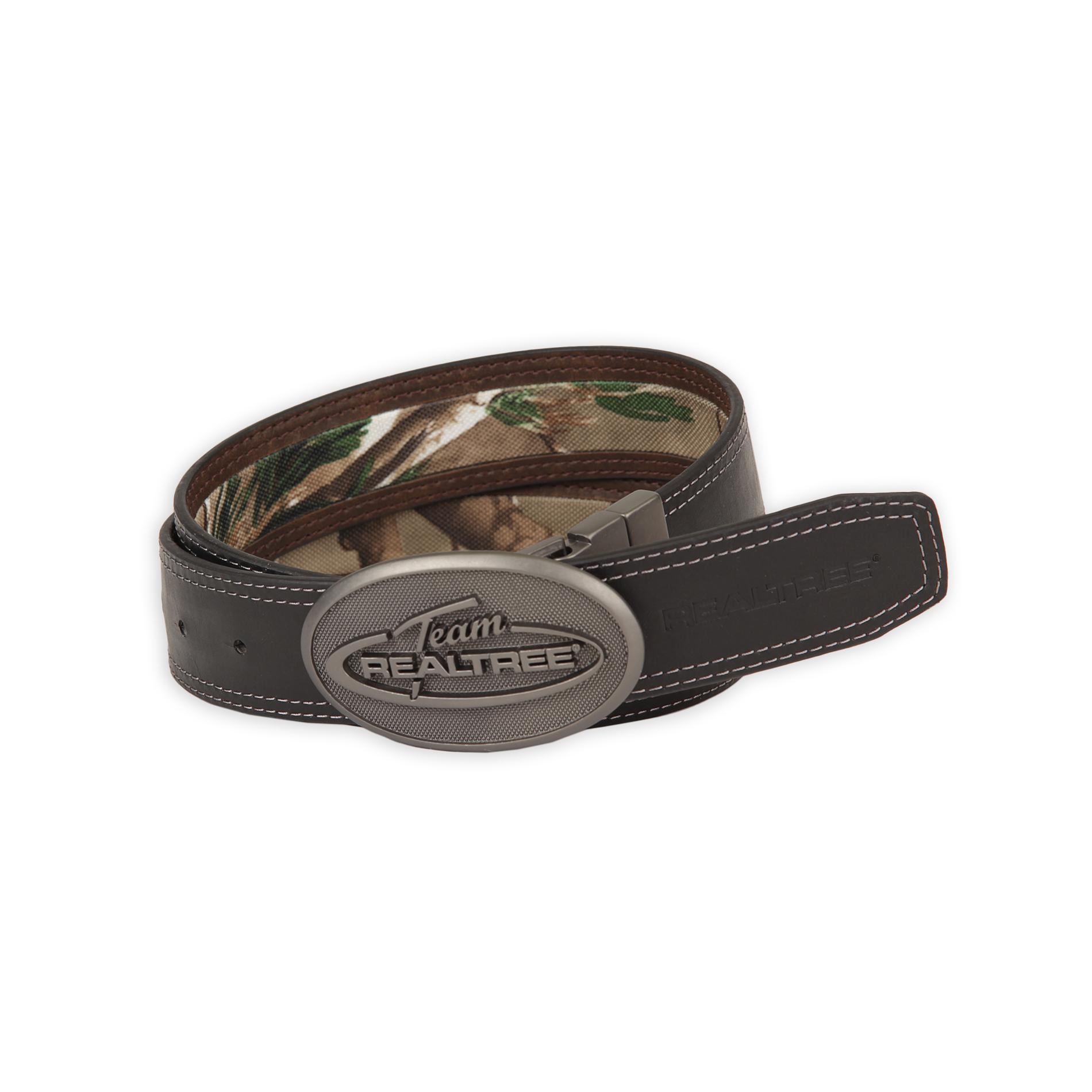 Realtree Men's Reversible Faux Leather Belt