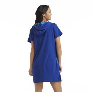Tropical Escape Women's Hooded Terry Cloth Swim Cover-Up - Floral ...