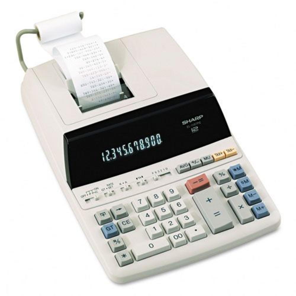 Sharp SHREL1197PIII EL1197PIII Two-Color Printing Desktop Calculator
