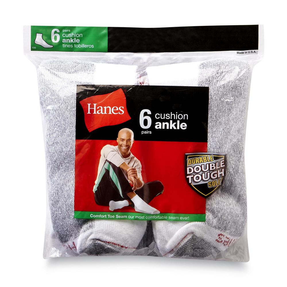 Hanes Men's Quarter Length Sport Sock - 6 pk - Size 10 -13