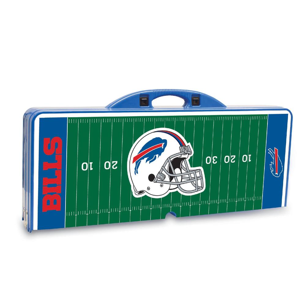 Picnic Time Buffalo Bills Picnic Table Portable Folding Table with Seats