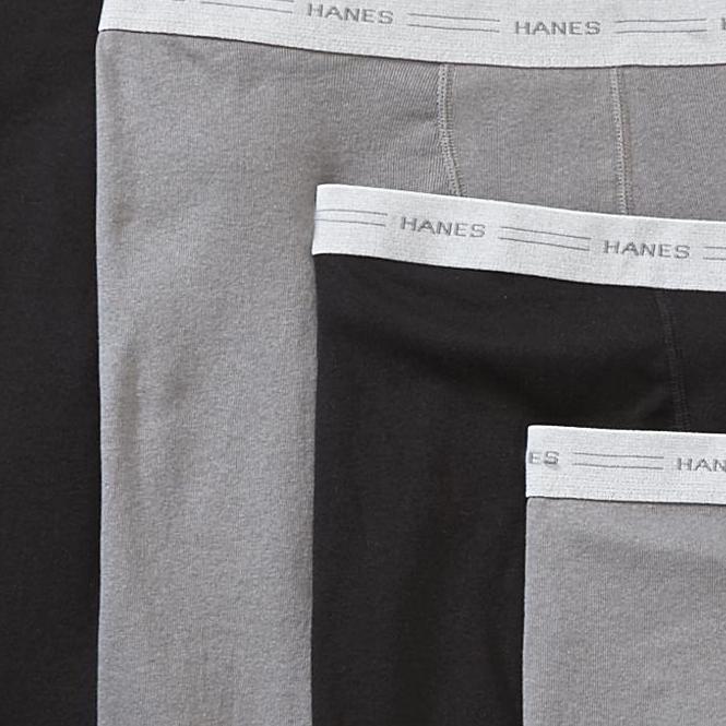 Hanes Boxer Brief - Black/Grey 4 pack