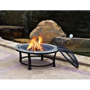 Garden Oasis 40" Round Slate Top Fire Pit Table
